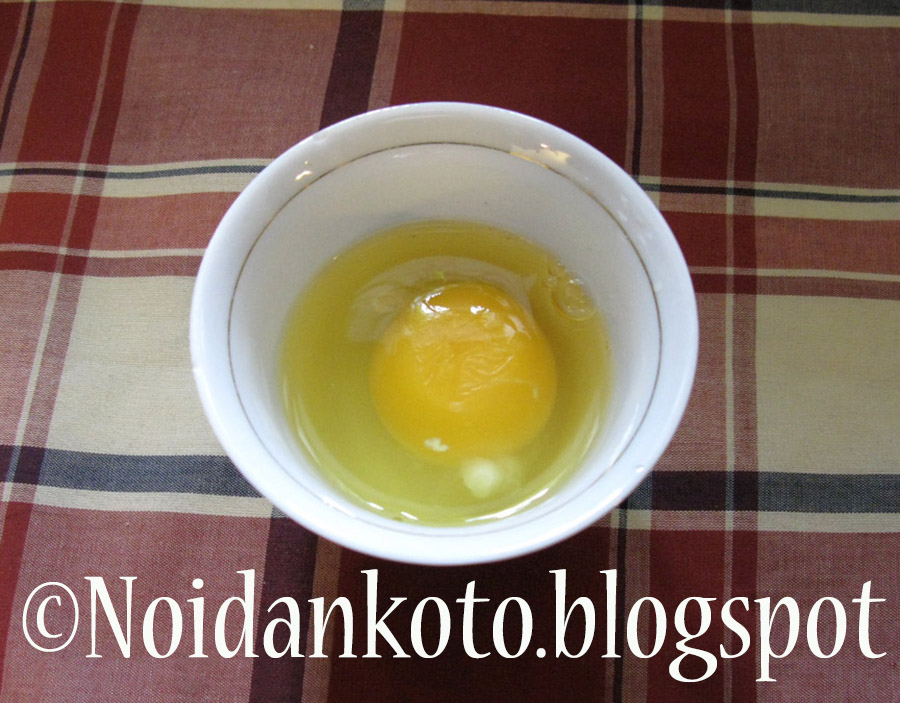 Noidankoto; Valkosipulia ja Salviaa: Kananmuna (Ovum)