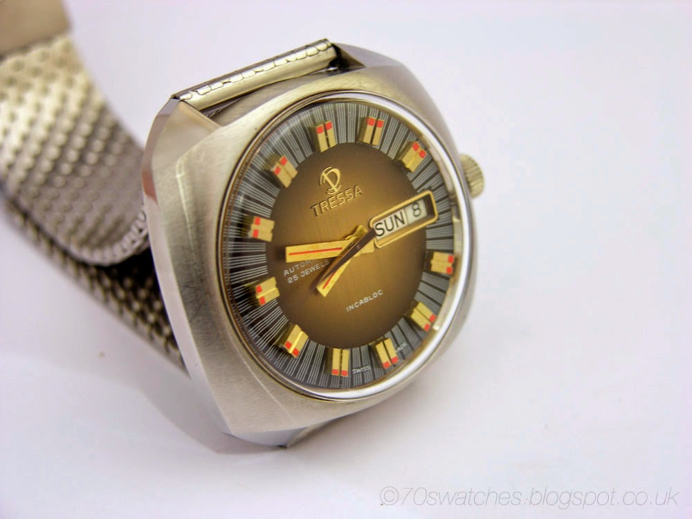 70s Watches: Unusual and Rare Retro Tressa Automatic - AS 2066