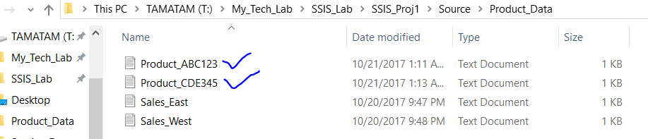 Ssis For Loop And Foreach Loop To Load Multiple Flat Files Data From Different Folders To Sql
