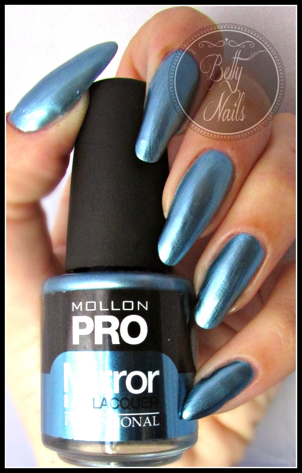Betty Nails: Mollon Pro Mirror Lacquer - Blue Mirror