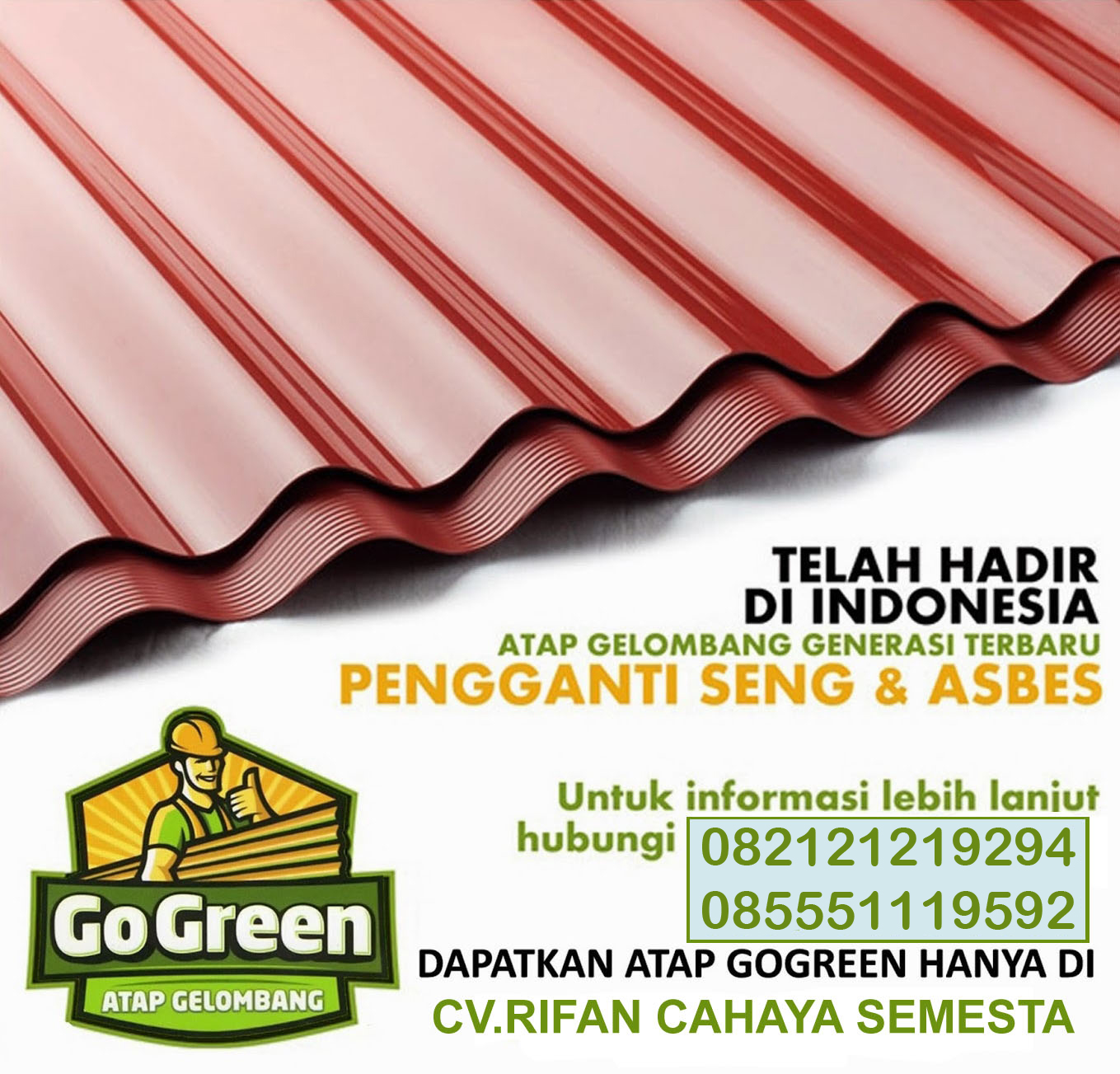 ROOFTOP ATAP UPVC: GO GREEN