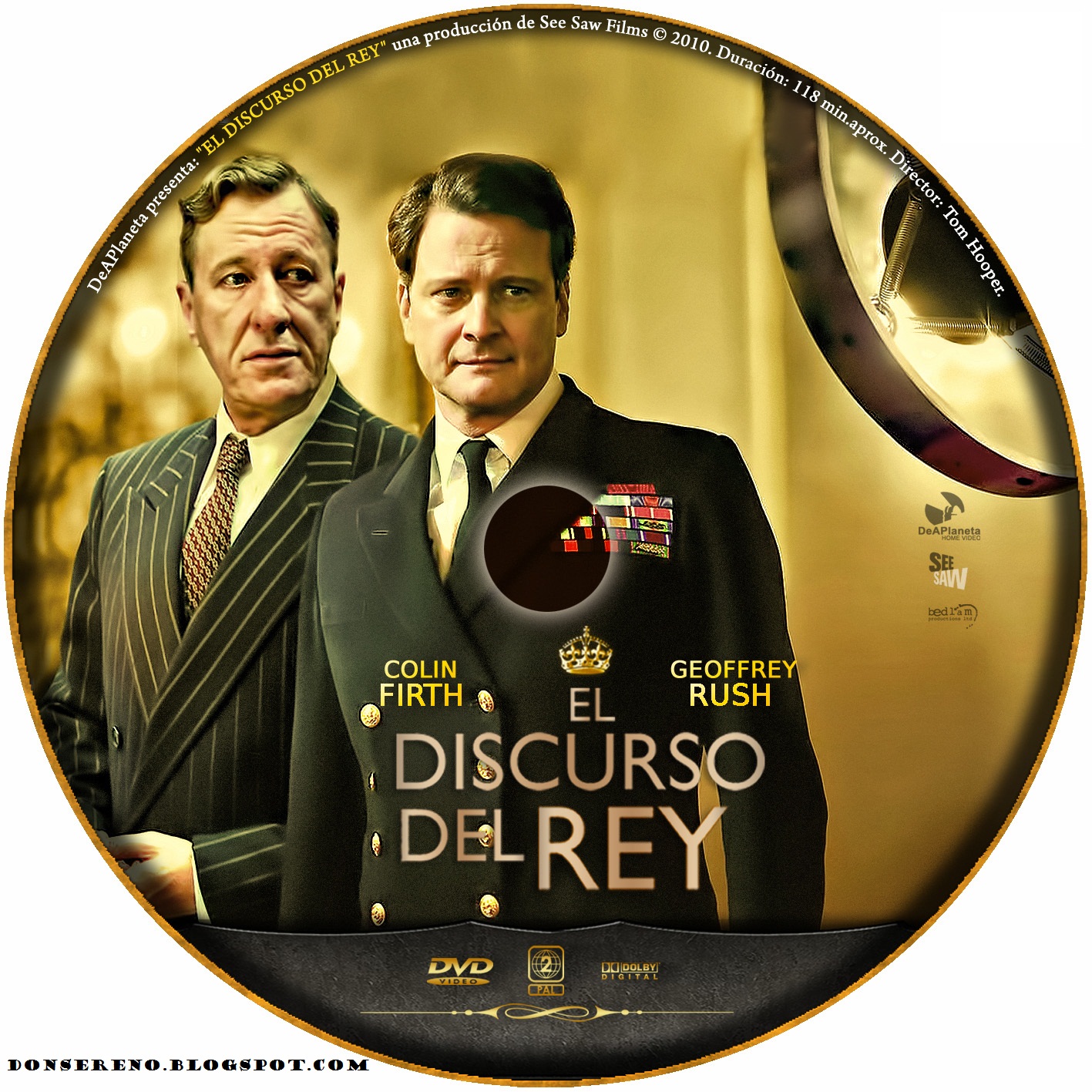 EL DISCURSO DEL REY . CARATULA ~ DON SERENO COLOMBIA