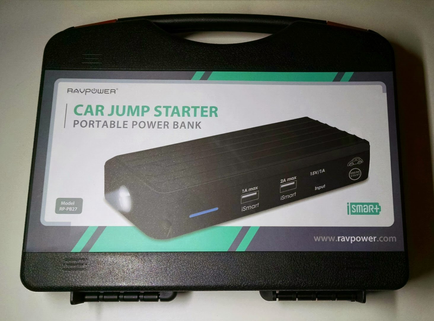 Big Boys Toys: RAVPower Portable Power Bank 12000 mAh Car Jump Starter ...
