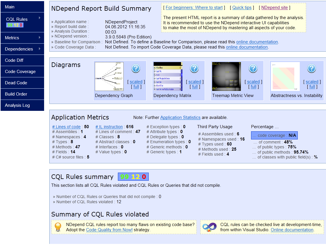 TSTune's IT Talk: Static Code Analysis based on NDepend