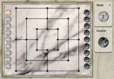 Games that Challenge Your Brain: Mills (Nine Men's Morris) - Board Game ...