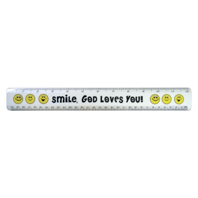 Petersham Bible Book & Tract Depot: Smile, God Loves You! Ruler