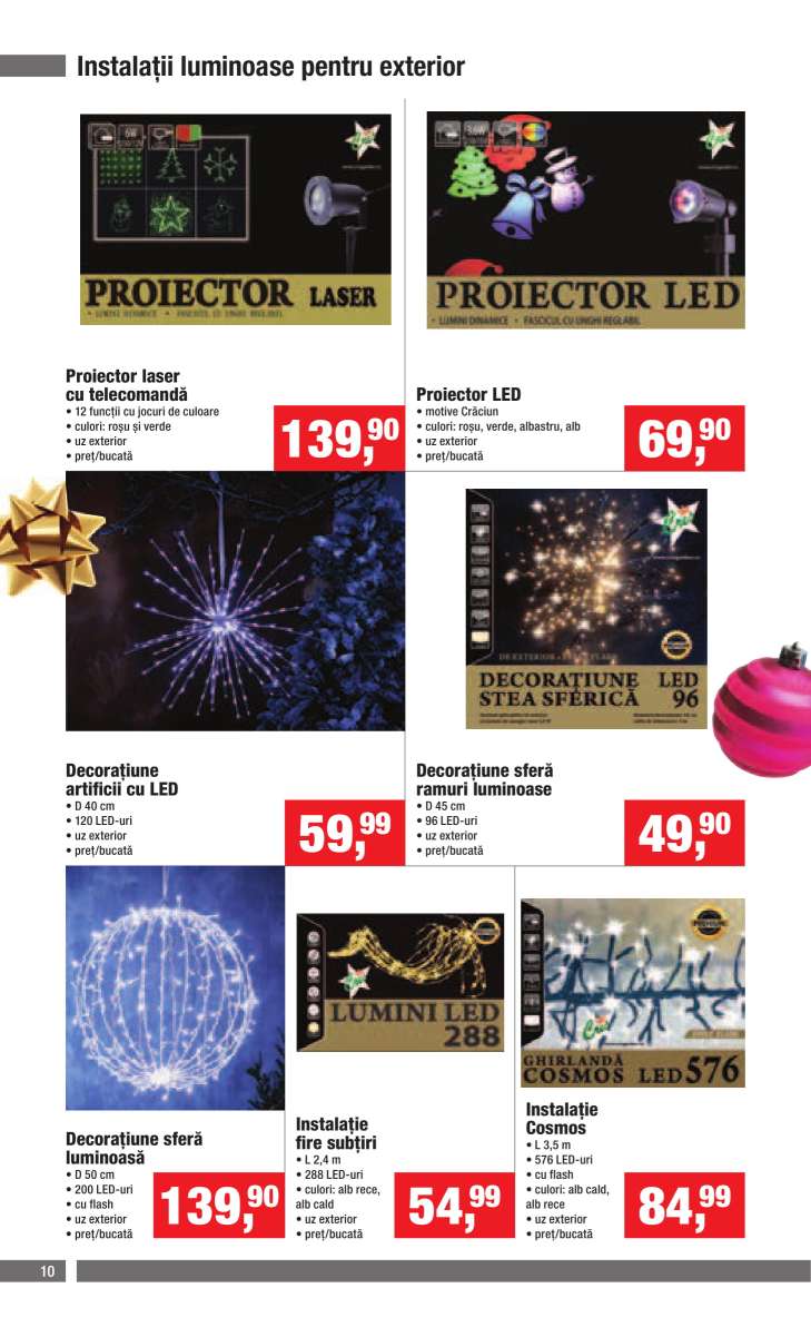 CATALOG METRO Decoratiuni de Craciun 2018. Brosura cu promotii si oferte.