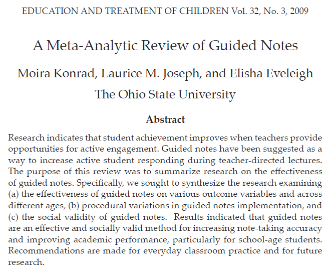 A Practice That Increases Student's Engagement Without High Costs