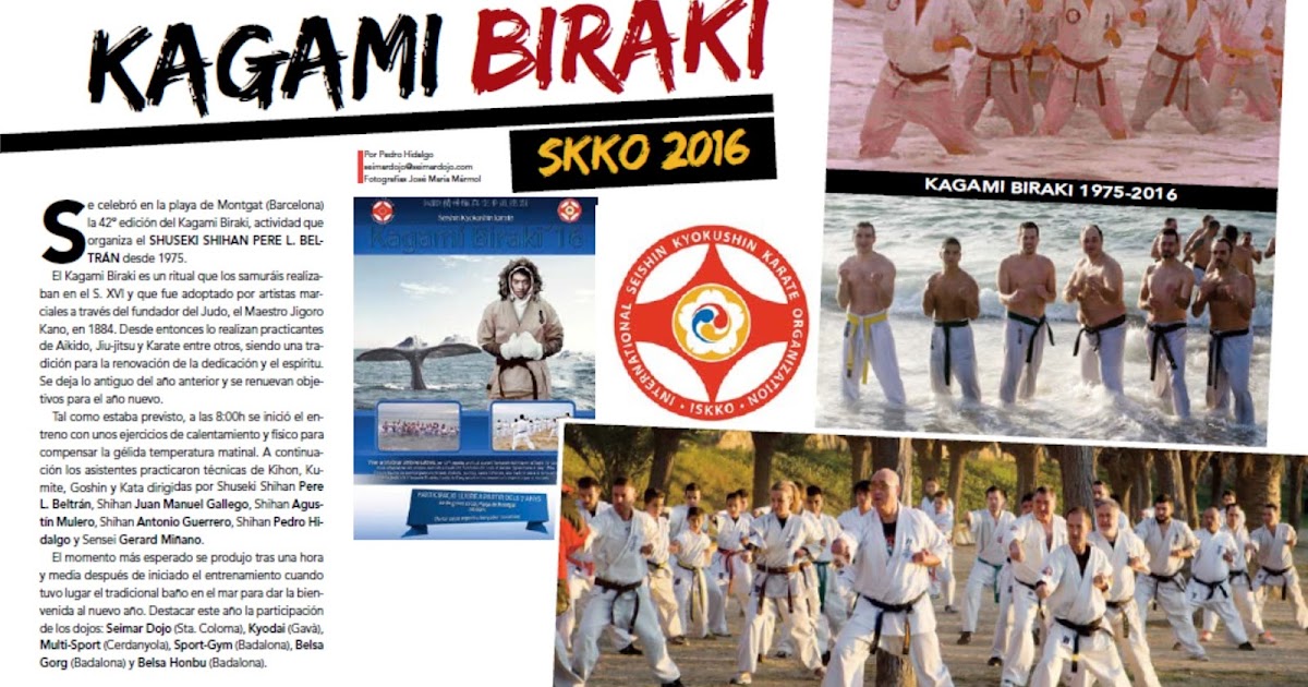 Noticias y Artículos Seimar Dojo: Kagami Biraki SKKO 2016