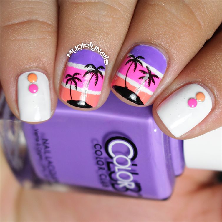 18 Bright And Bold Color-Block Designs... For Your Nails!