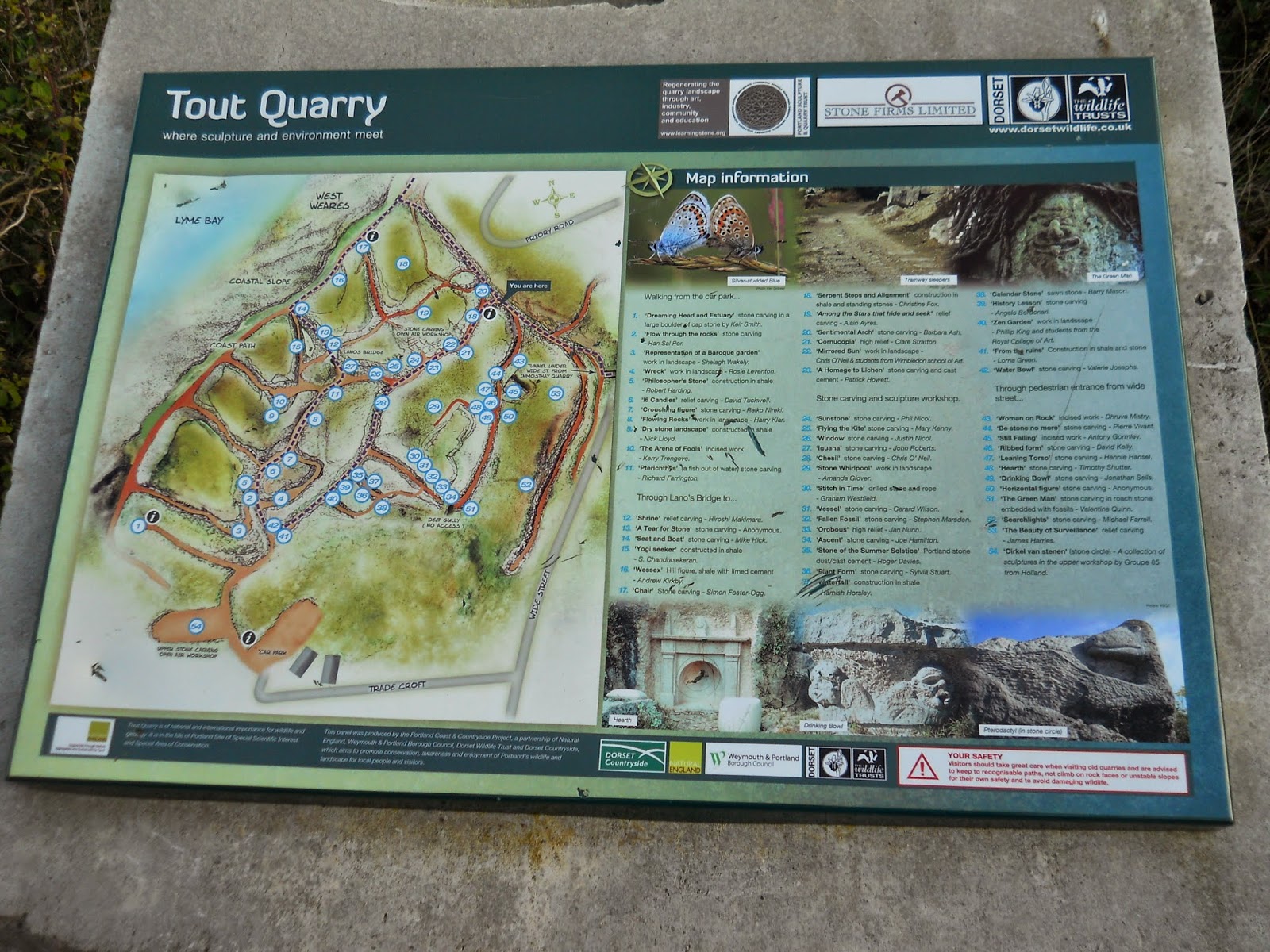 Tout Quarry, Portland, Dorset. An open-air sculpture park full of ...