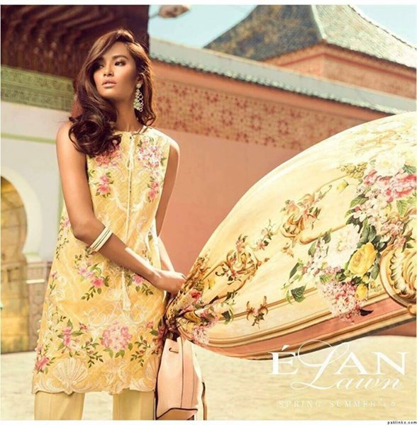 Elan Lawn Spring Clothes 2016 - Pakistani Spring Summer Lawn Dresses ...