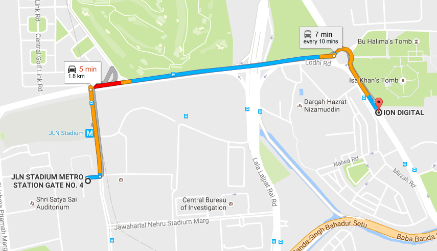 ExamcenterDada: How to reach Ion Digital Zone : Mathura Rd, Block A ...