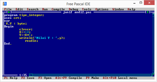 belajar free pascal