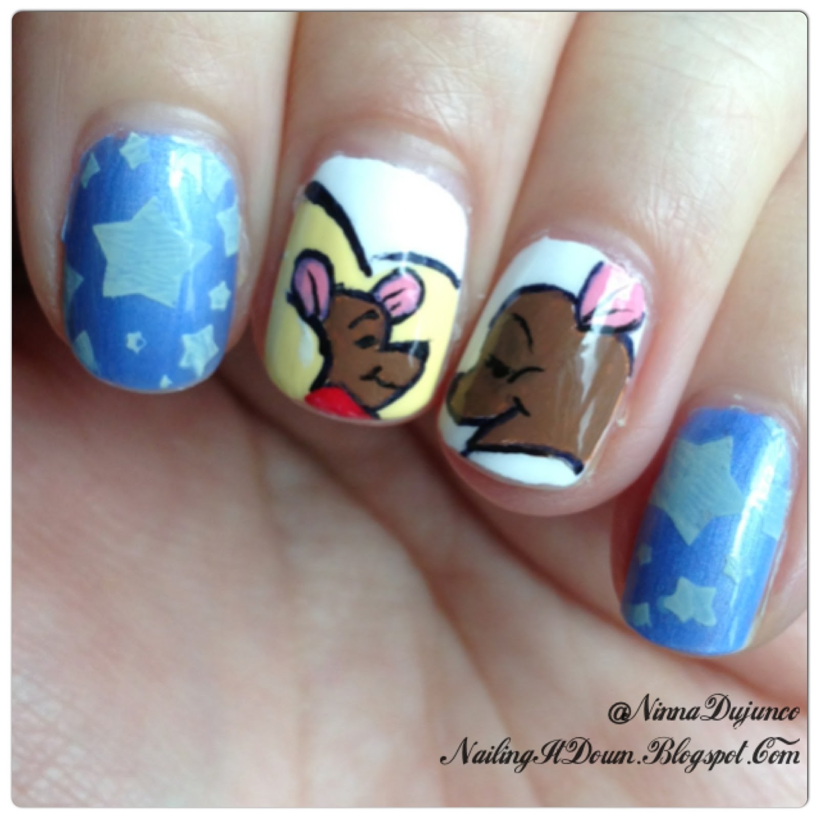 Nailing It Down!: Kanga and Roo at Bedtime - Mother's Day Nail Art 2013