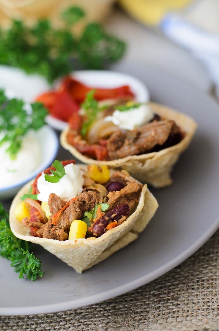 Mexican Beef, Bean and Corn Tostada - Lisa's Lemony Kitchen