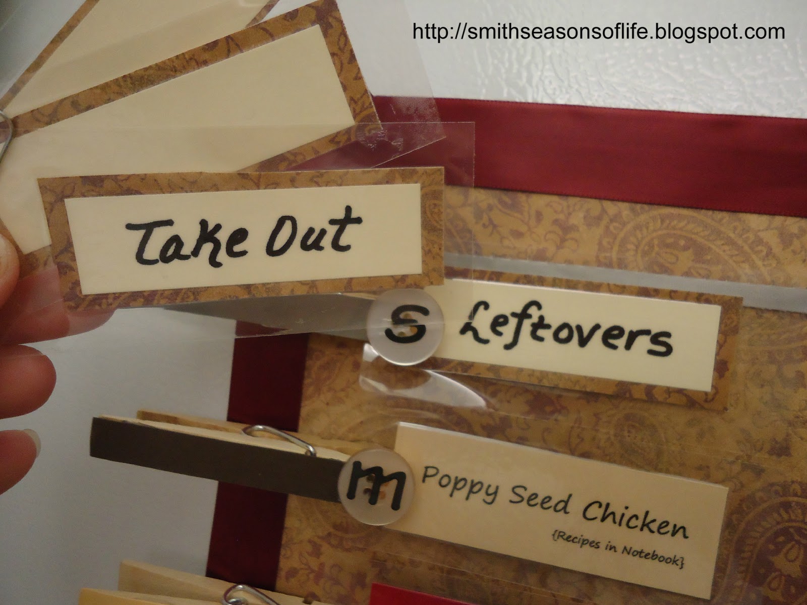 Seasons of Life: Menu Board Cards & Recipe Organization