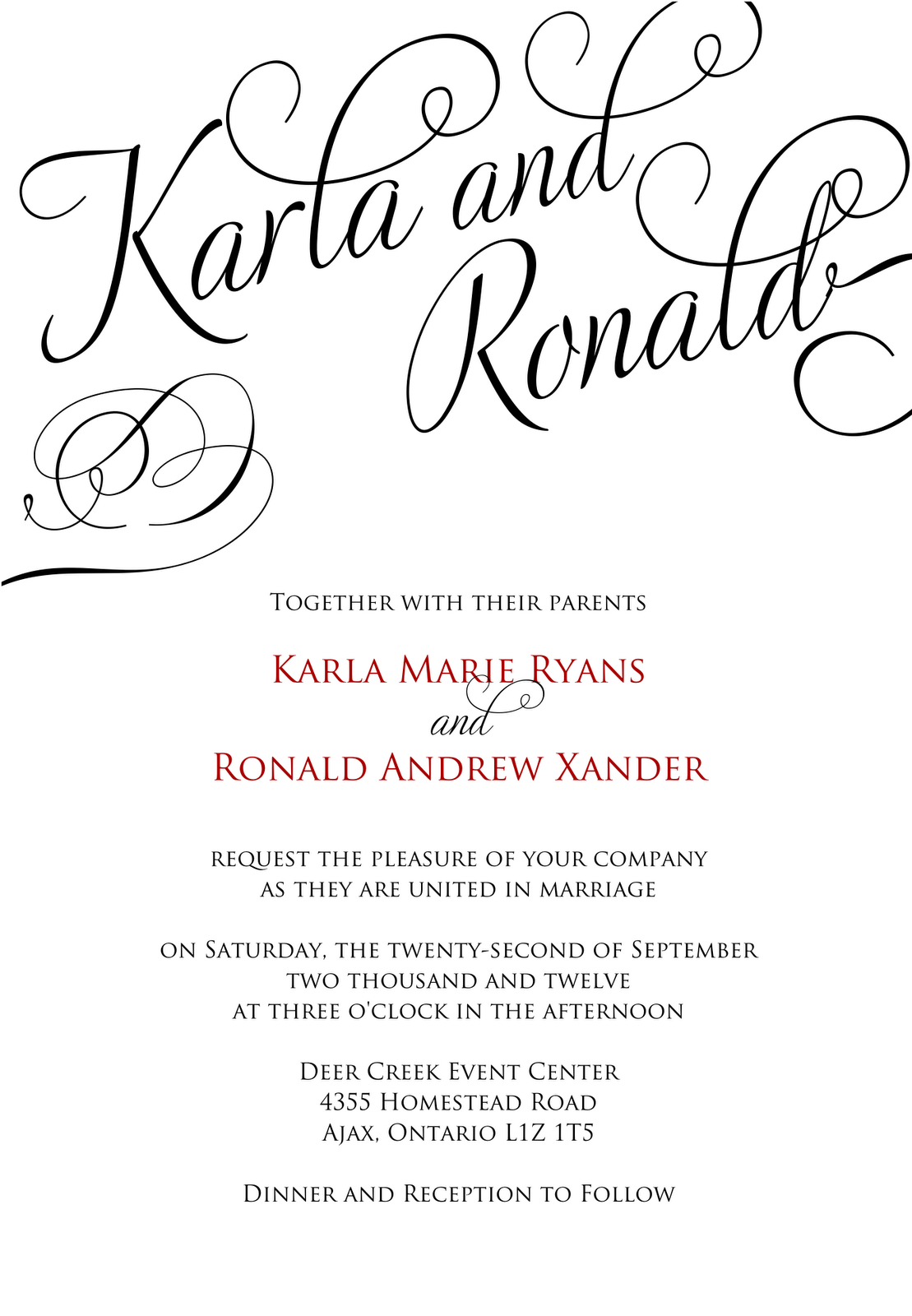 Signatures by Sarah: Wedding stationery for Karla