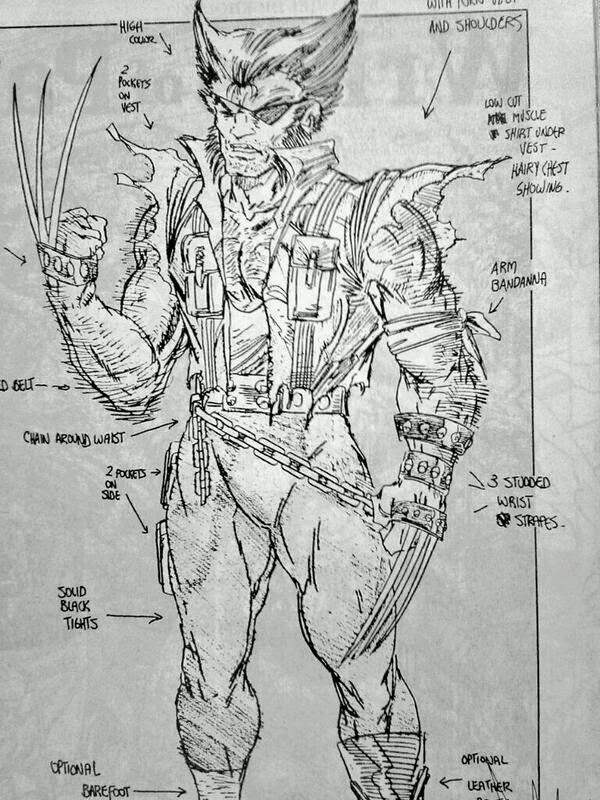 Marvel Comics of the 1980s: 1988 - Wolverine concept art by Todd McFarlane