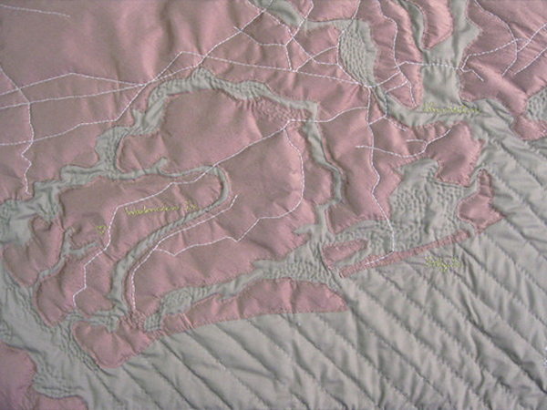 Homebuildlife: Soft map quilts by Haptic Lab