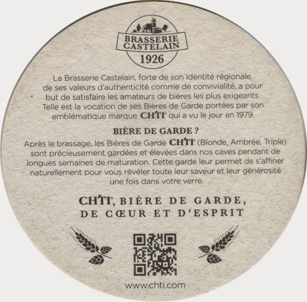 Sous bocks bretons: Brasserie Castelain, Bénifontaine