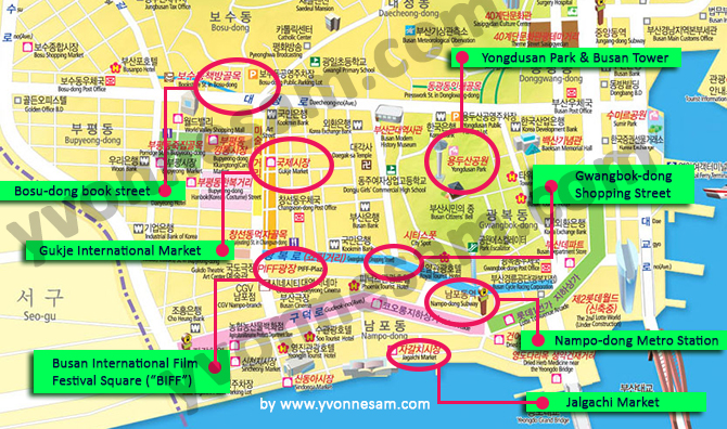 Busan Sightseeing Map