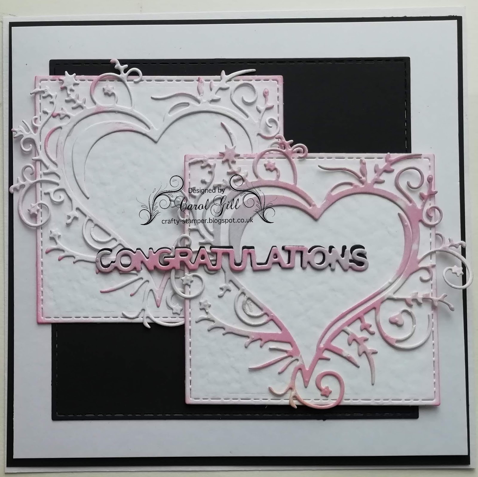Crafty-Stamper: Congratulations and Hearts