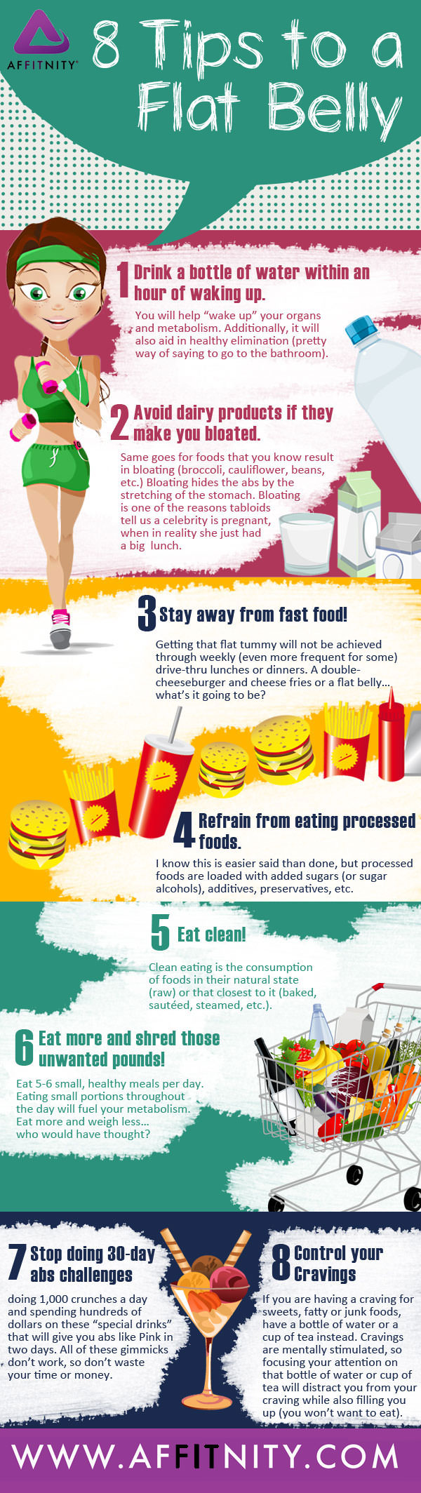 8 Tips To Get A Flat Belly