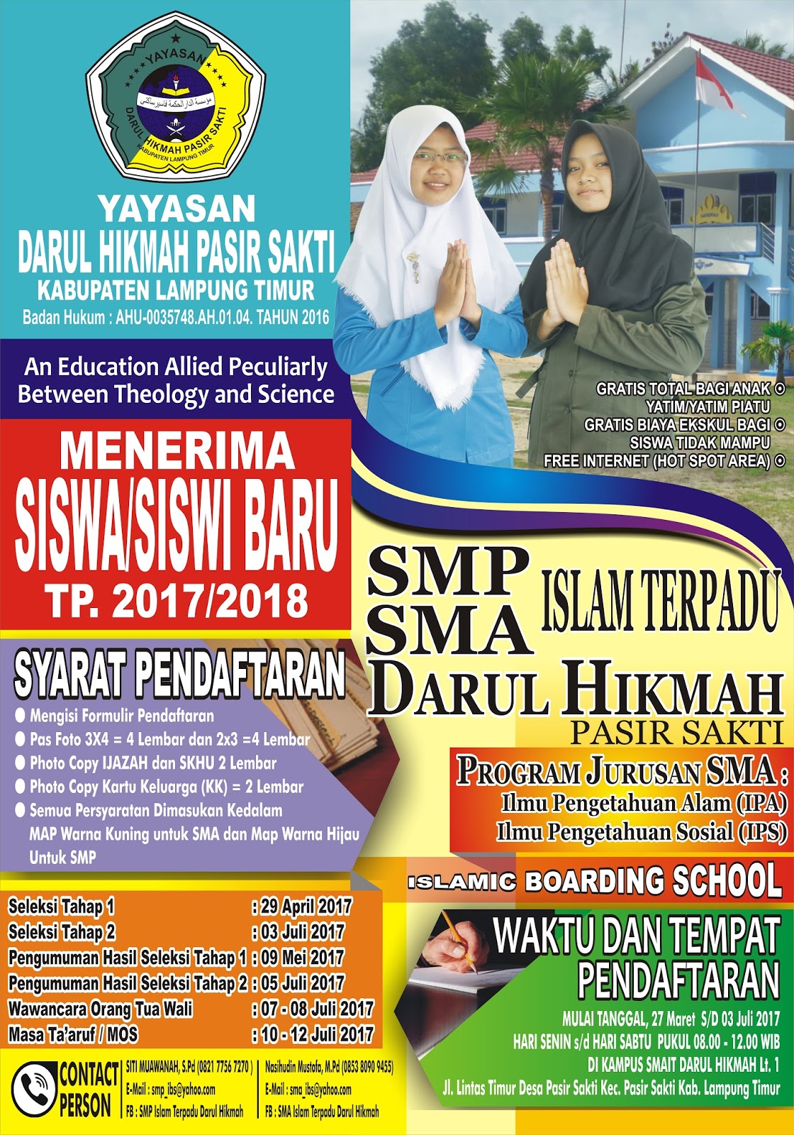 BANNER SMP - SMA IT DARUL HIKMAH 2017-2018