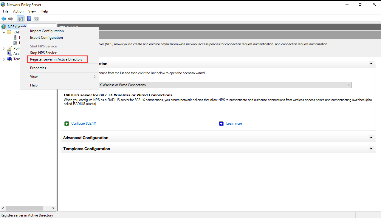 Window Server 2016 - Configuring Radius Server