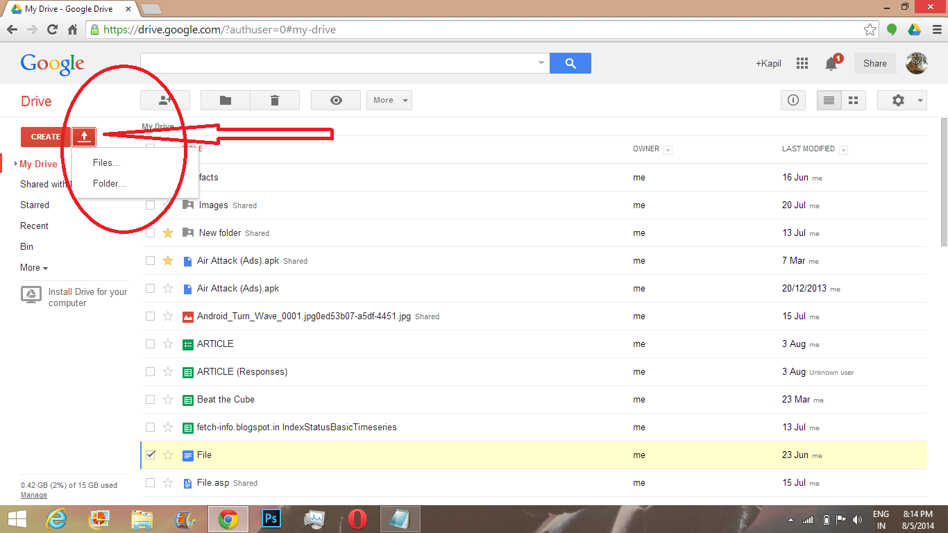 How-to share files using Google Drive
