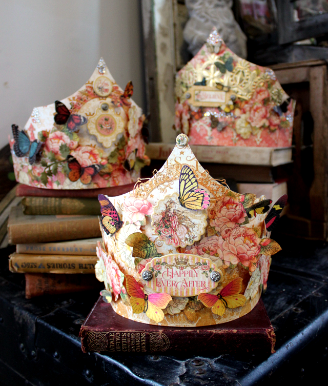 Pixie Hill: Graphic 45 "Princess" Paper Crowns