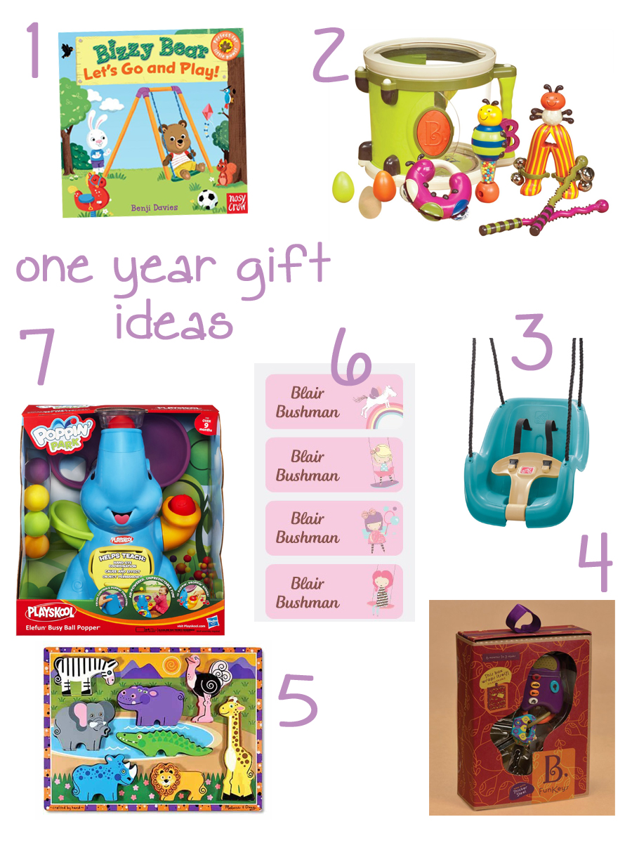 Nat your average girl...: Best 1 Year Gift Ideas