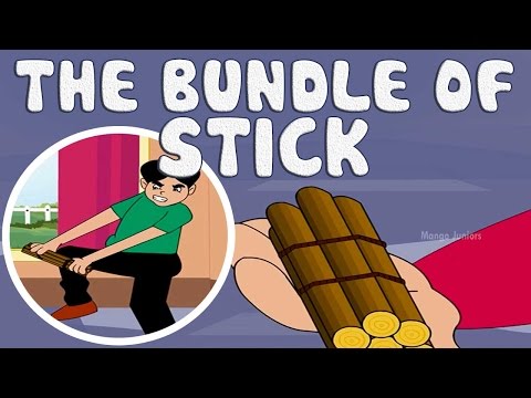 The Bundle Of Sticks Animated Cartoon English Moral Stories for Kids ...