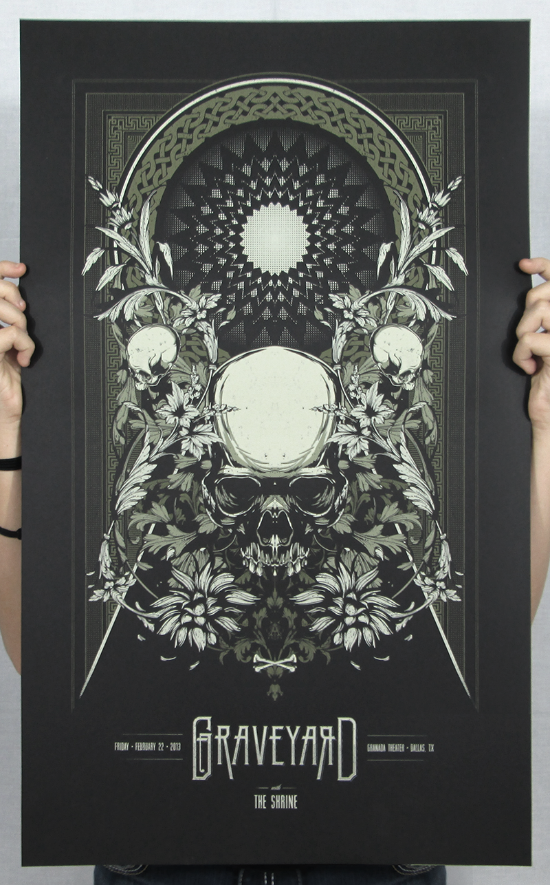 INSIDE THE ROCK POSTER FRAME BLOG: New Graveyard and art print from ...