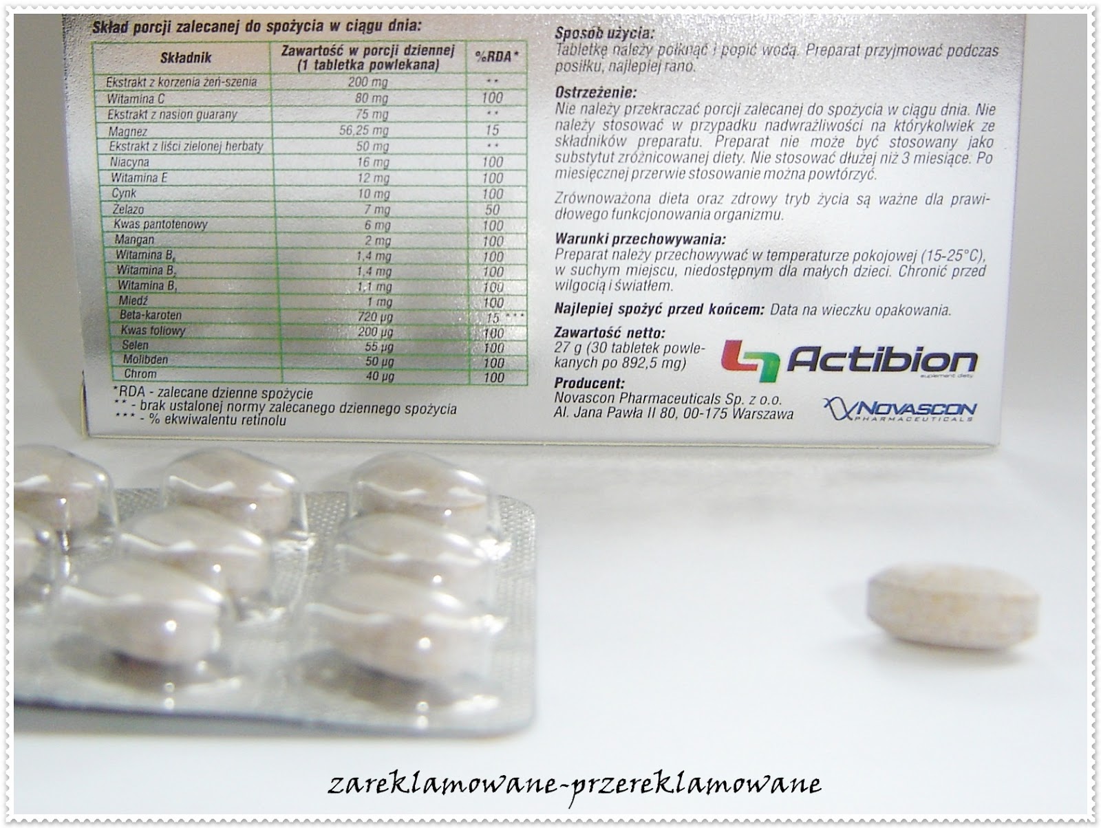 zareklamowane-przereklamowane: Stres, zmęczenie... weź Actibion.