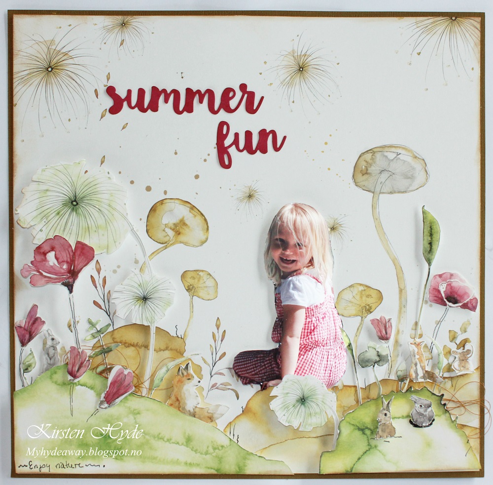 My Craft and Garden Tales: Summer layout in layers