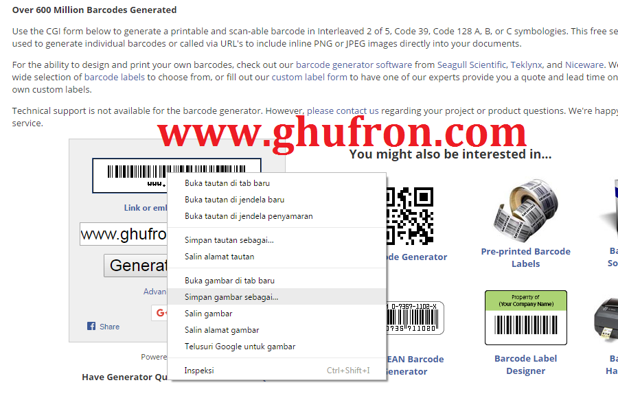 Cara Mudah Membuat Barcode Untuk Produk | Ang Ghufron