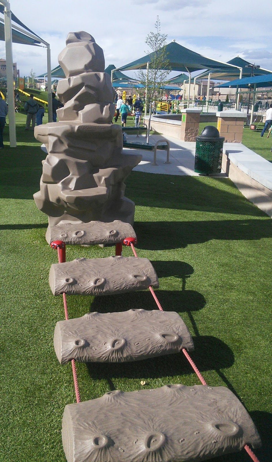 There was even a sand area with fun things to climb on along with ...