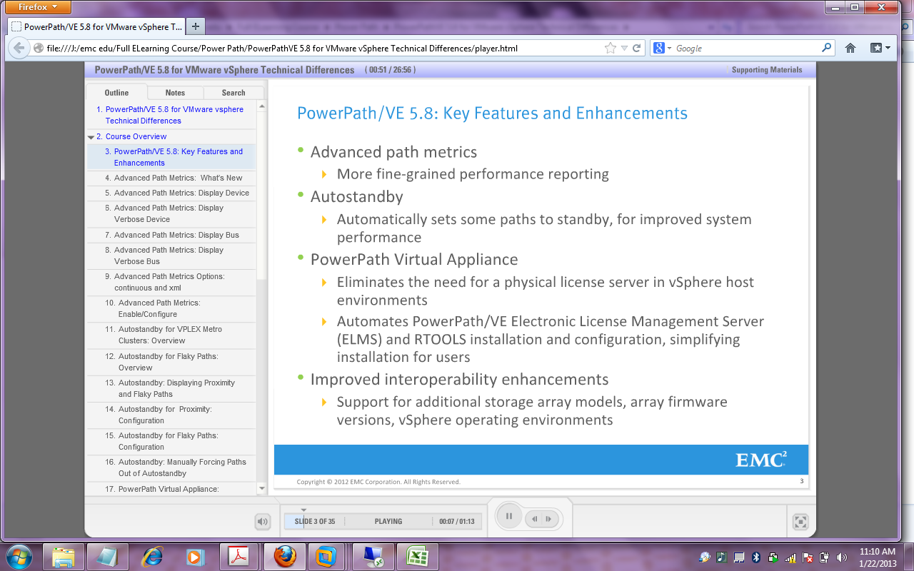 Use Meo: PowerPath/VE 5.8 for VMware vSphere Technical Differences