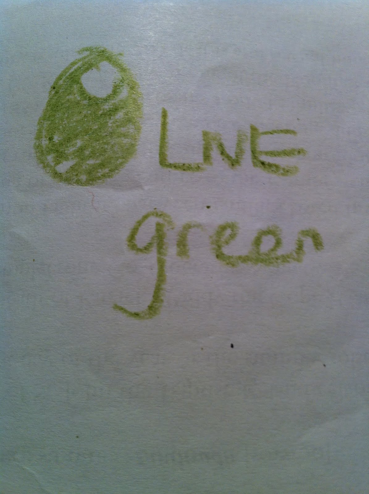 What a Day to be Alive: Crayola Photo Challenge- Olive Green