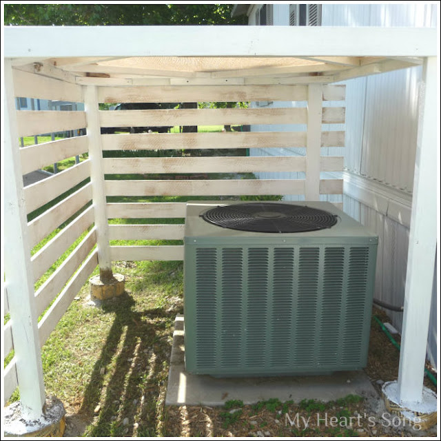 Heat Pump Shelter / Shade - A Guy's DIY