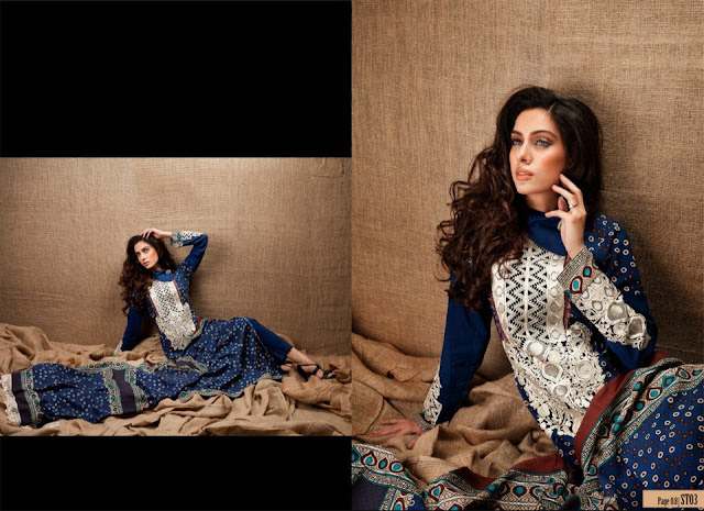 Rabea Embroidered Linen Collection | Embroidered Linen Designs ~ She9 ...