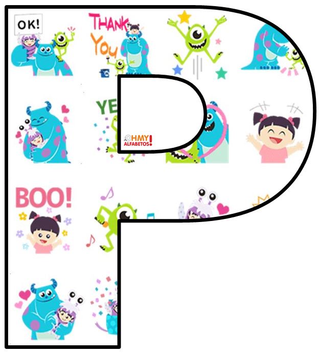 Tierno Alfabeto de Monstruos S. A. - Oh my Alfabetos!