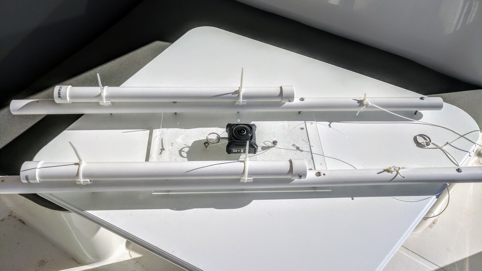 Testing a towable underwater camera mount