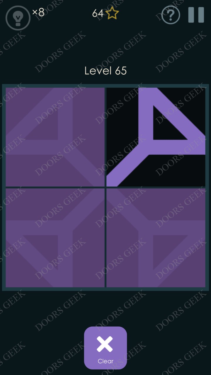 Symmetry - Drawing Puzzles Level 65 ~ Doors Geek