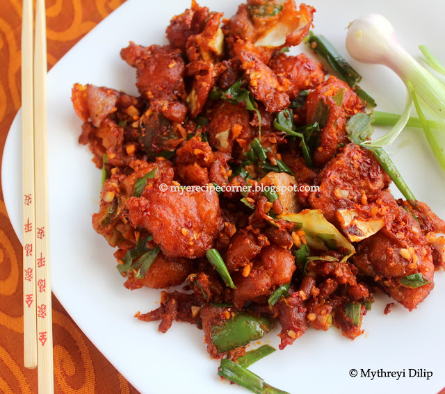 Mye's Kitchen: Crispy Chilli Vegetable Recipe