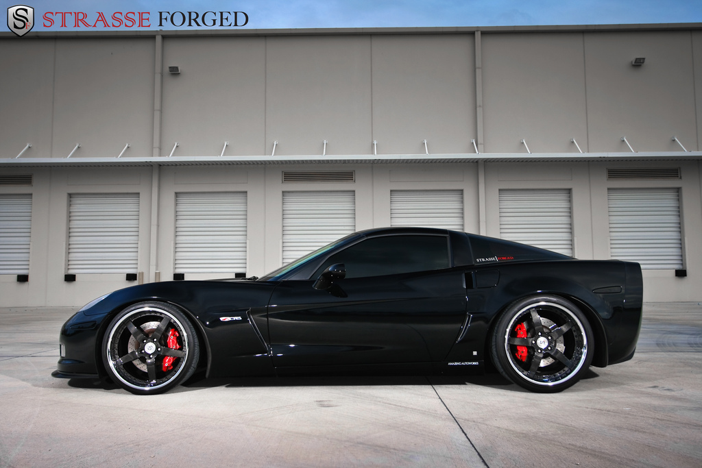 Strasse Forged Wheels: Insanely modded Z06 on Strasse Forged Wheels!