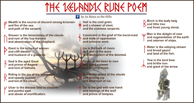 As Manx as the Hills: THE ICELANDIC RUNE POEM