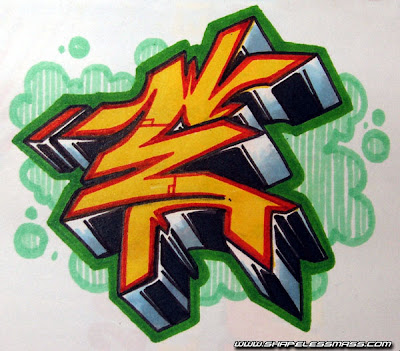 graffiti 3d wildstyle: The Letters E in Graffiti